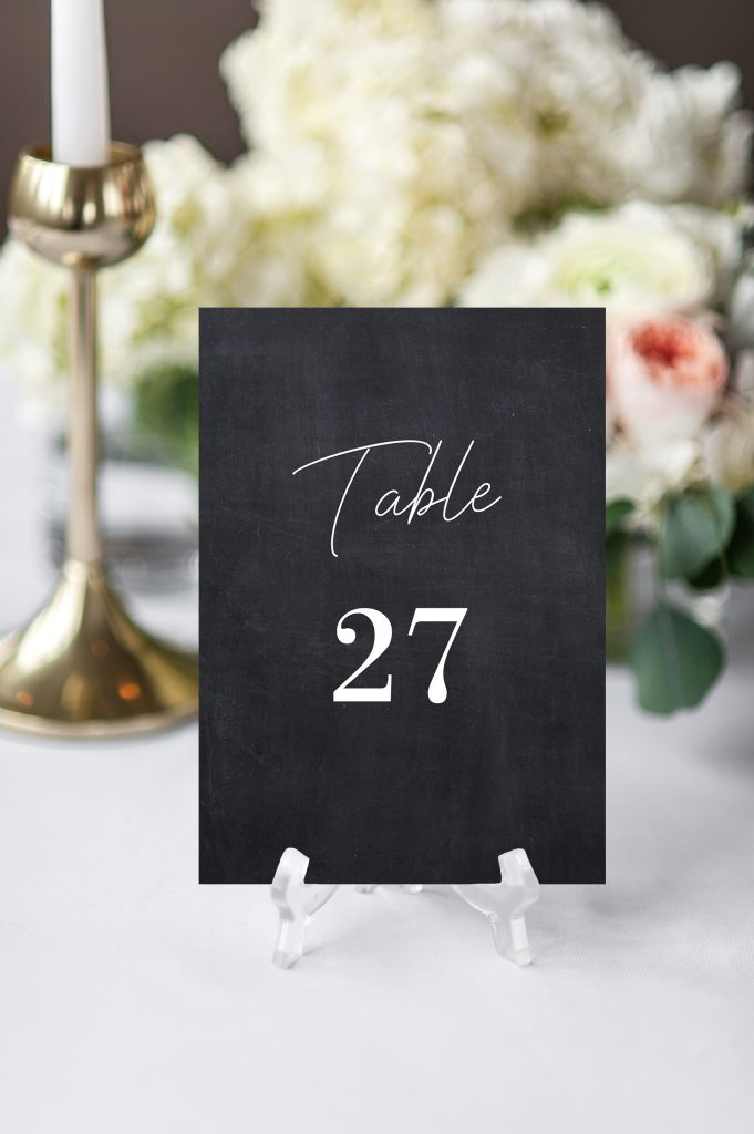 Chalkboard Wedding Table Number Template | DIY Printables