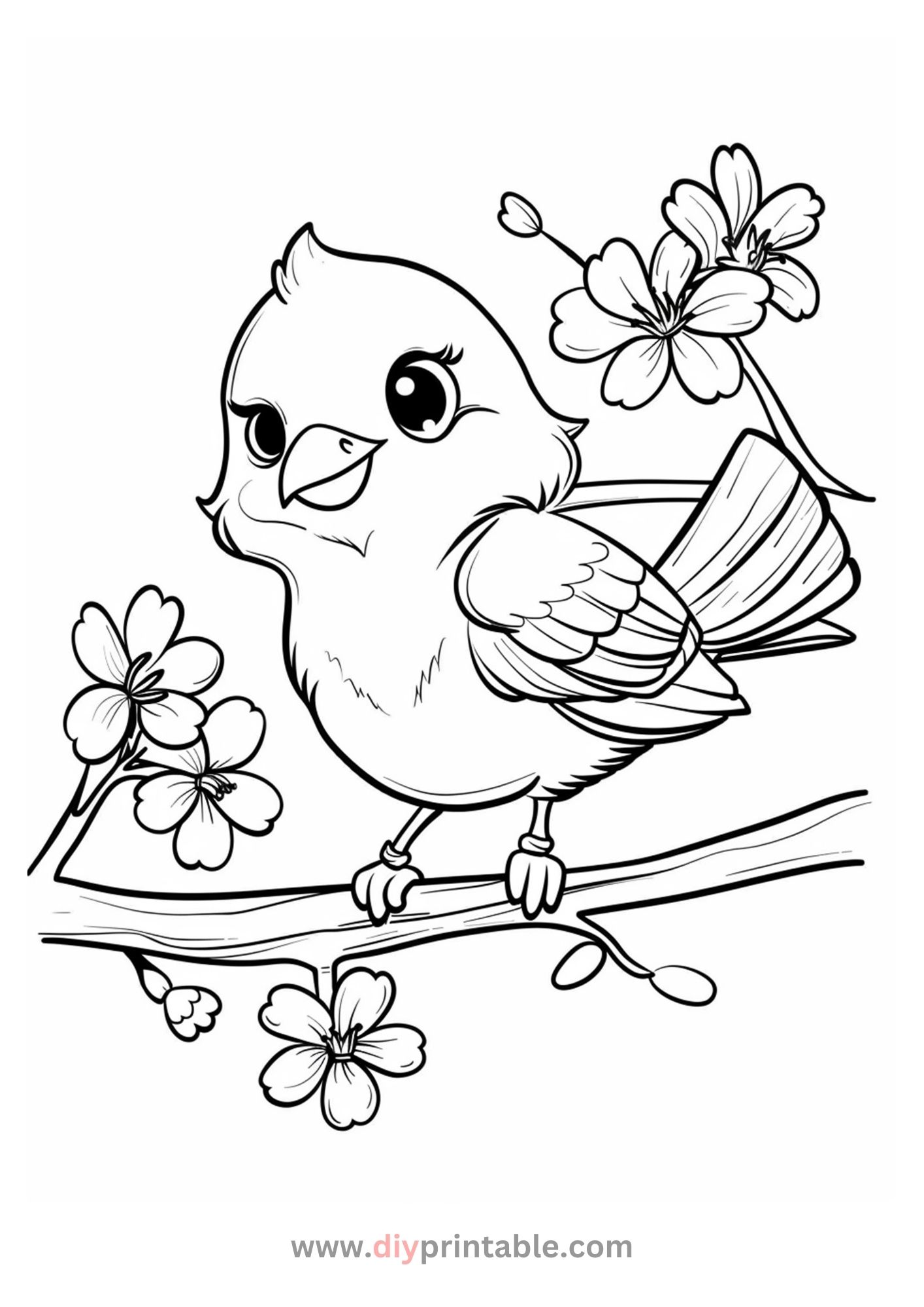 27 Free Adorable Spring Coloring Pages For Kids And Adults | DIY Printables