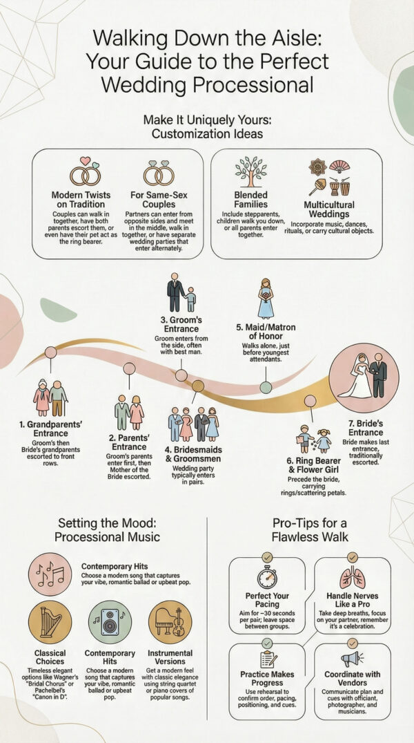 Wedding Processional Order Guide (2026) + Free Printable Checklist