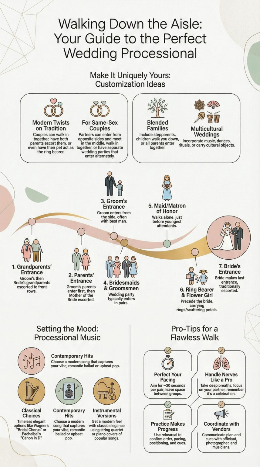Wedding Processional Order Guide (2026) + Free Printable Checklist
