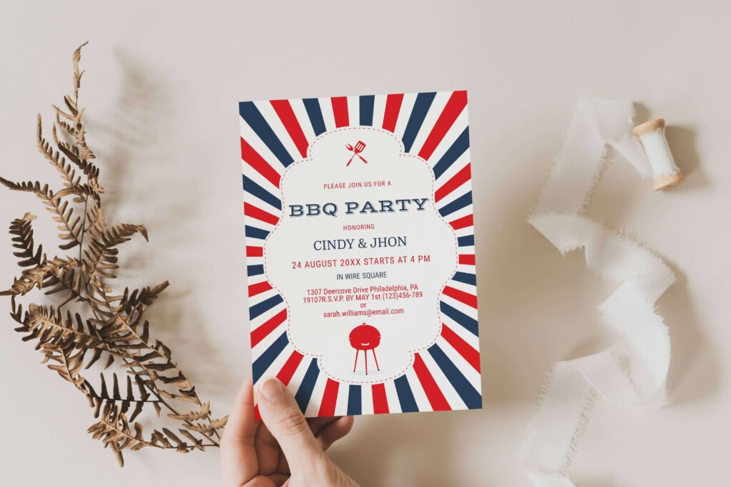 Barbeque Party Invitation Template | DIY Printables