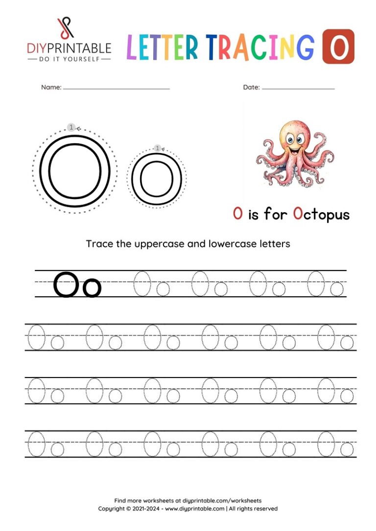 Tracing The Letter O Free Printable | DIY Printables