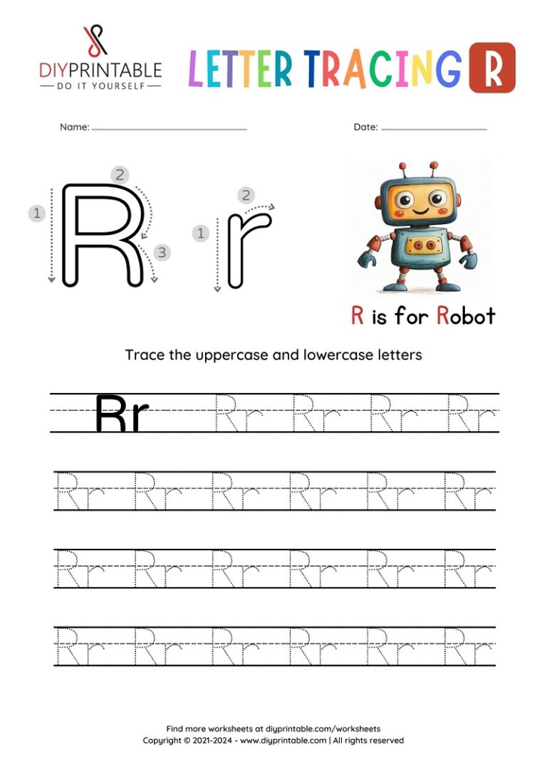 Tracing The Letter R Free Printable | DIY Printables
