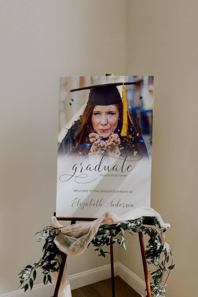 Graduation Welcome Sign Template With Picture | DIY Printables