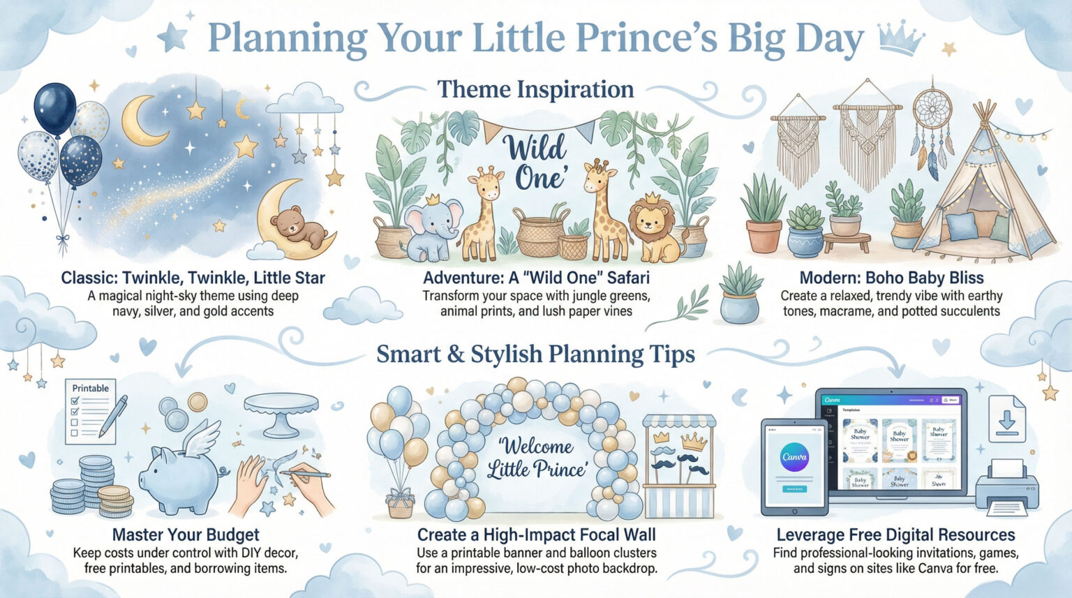 20 Baby Shower Themes For Boys | DIY Printables